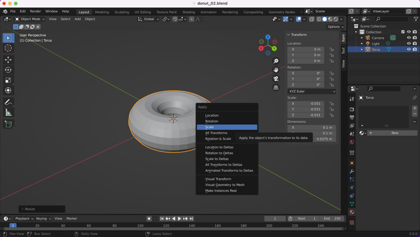 Blender Donut Notes 02 Jeremy Pedersen